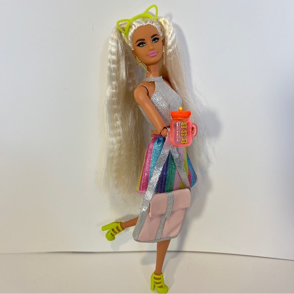 Barbie | Toys | Barbie Extra 8 Doll Blonde Long Pigtails Redressed ...